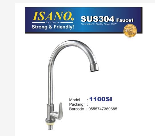ISANO Stainless Steel SUS304 Pillar Tap Model:1100SI | Lazada