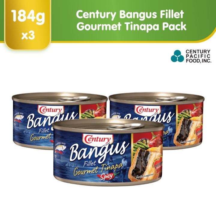 Century Bangus Fillet Gourmet Tinapa 184g x3 | Lazada PH