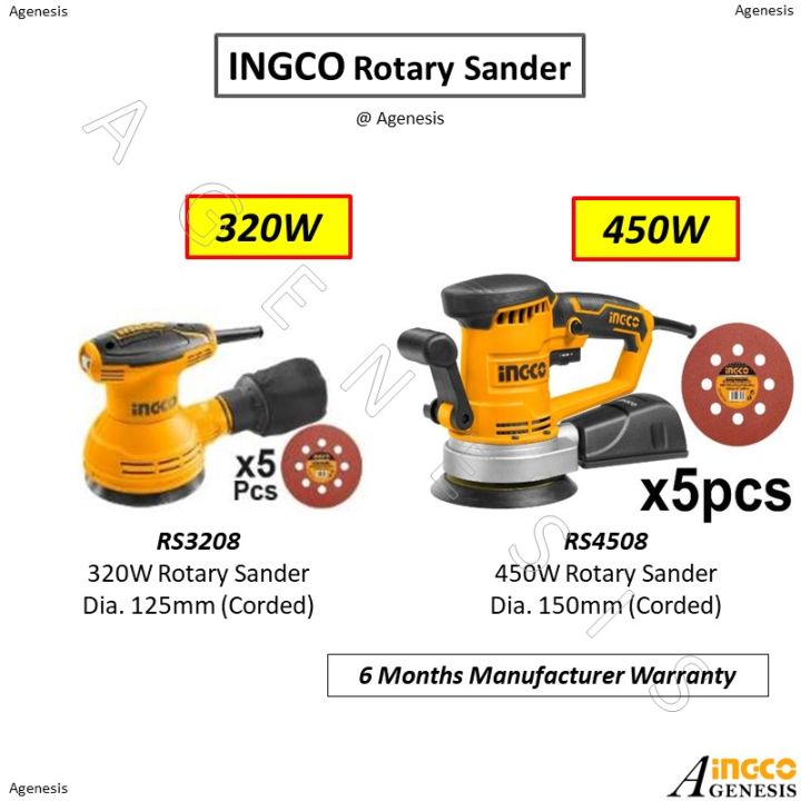 INGCO 320W 450W Rotary Sander RS3216 RS4508 | Lazada Singapore