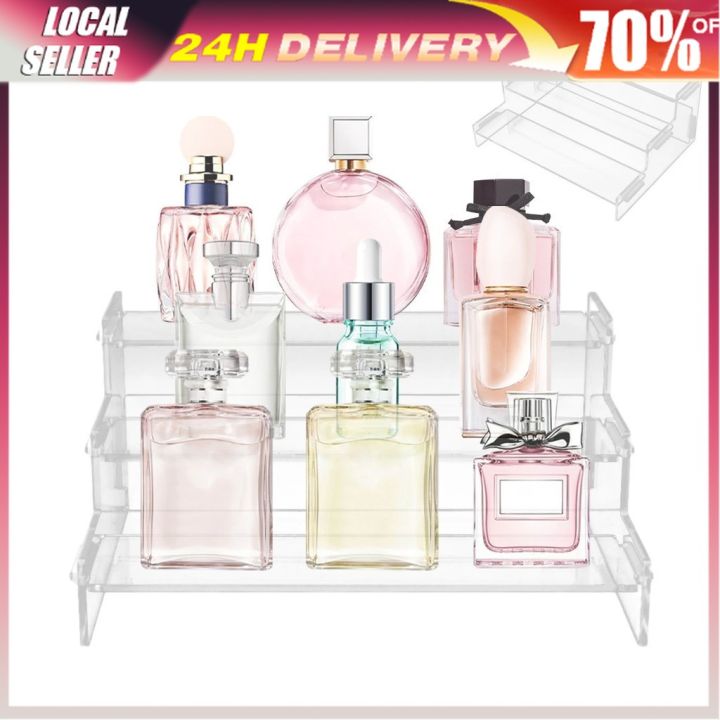 Acrylic riser shelf Ladder Display Rack Acrylic Figure Display Stand ...