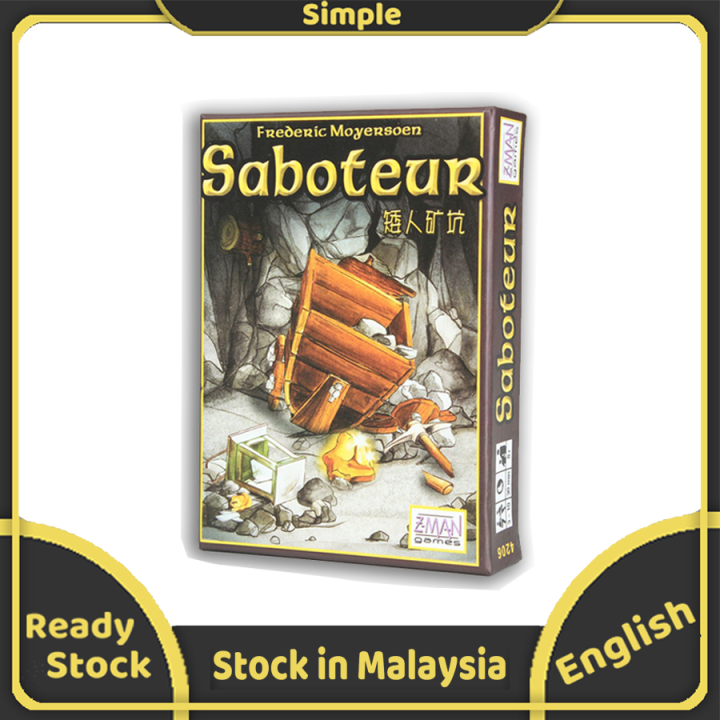 Vintage Saboteur Card Game Board Game Path Action Gold Nugget Card ...