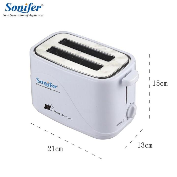 Sonifer SF-6005 Bread Toaster 2 Slices Toaster Automatic Fast Heating ...