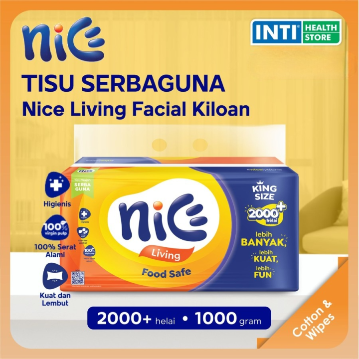 Nice | Facial Tissue 1000 gr | Tisu Wajah Serbaguna | Lazada Indonesia