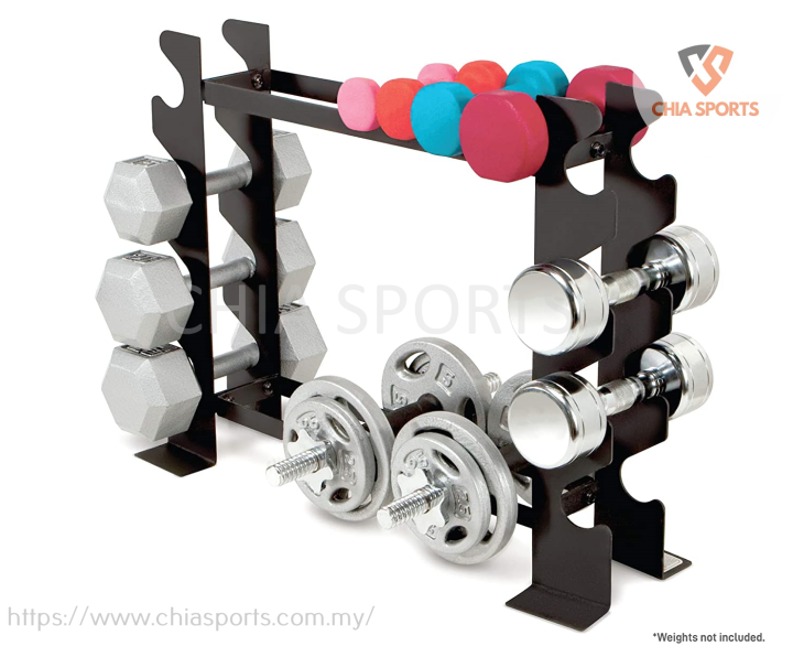 COMPACT DUMBBELL RACK SAME WITH CAP Mini Dumbbell Rack 2 Tier Simple ...
