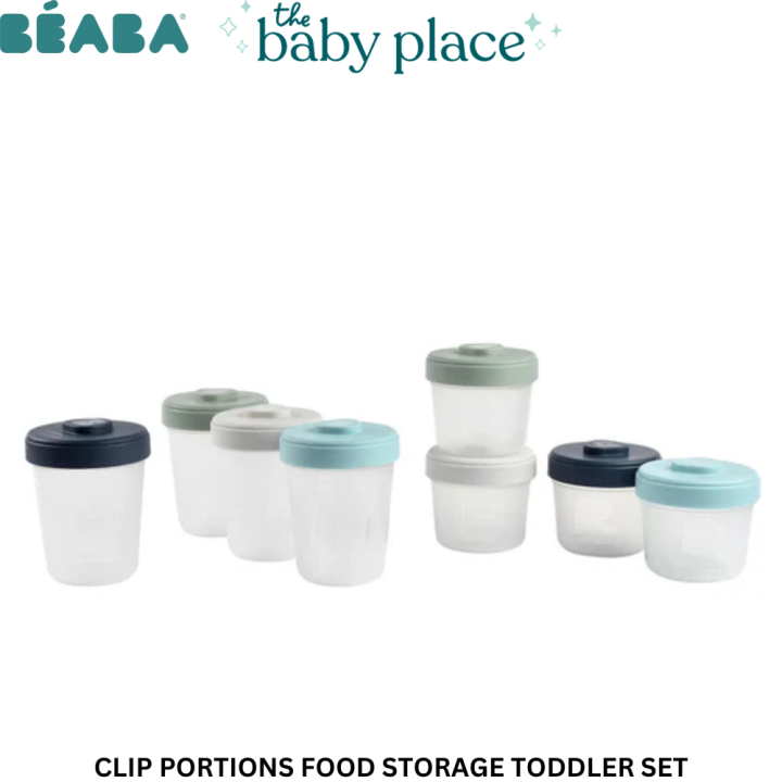 BEABA CLIP PORTIONS FOOD STORAGE TODDLER SET 150ML/250ML | Lazada