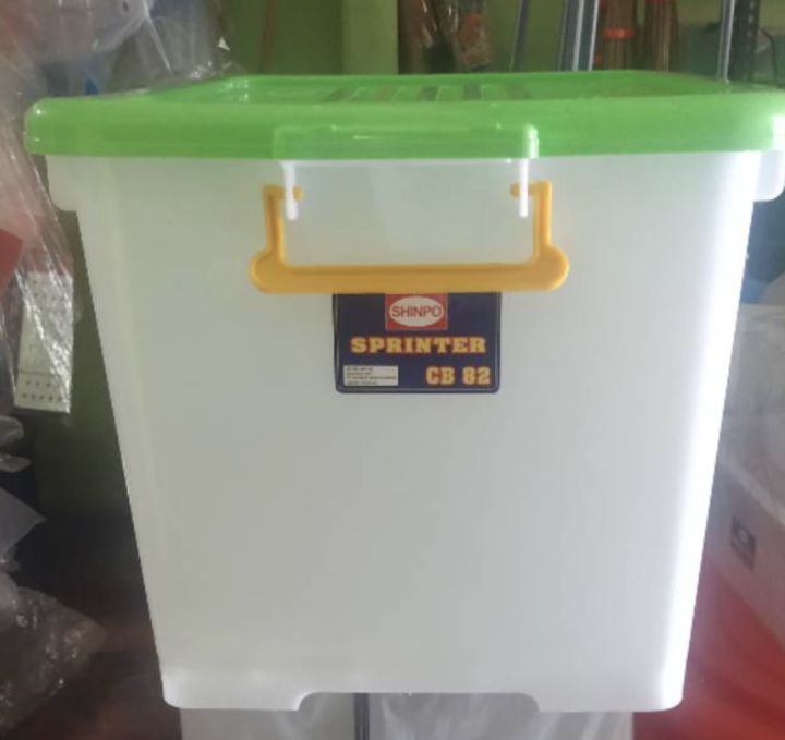 SHINPO SPRINTER CONTAINER BOX CB 82 LITER KOTAK PENYIMPANAN ADA RODA ...