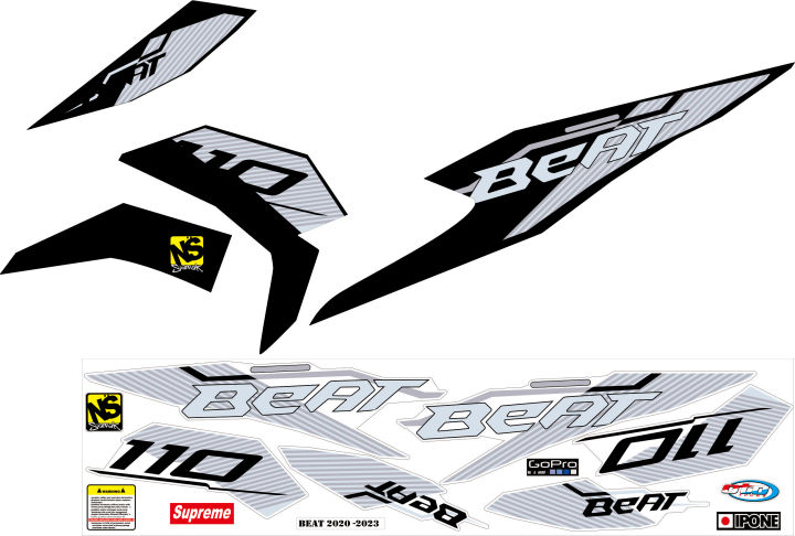 STRIPING BEAT DELUXE IIS 2020 SAMPAI 2024 STICKER | Lazada Indonesia