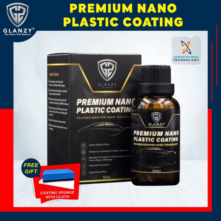 GLANZY+ Premium Nano Plastic Coating ( Polymer Modified Nano Technology ...