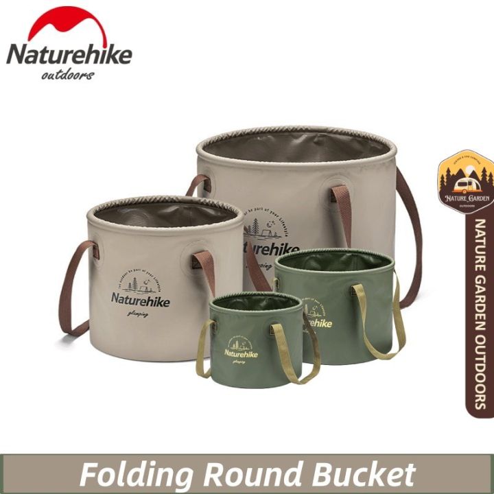 Naturehike Foldable Round Bucket 10L 20L Outdoor Travel Camping Picnic ...