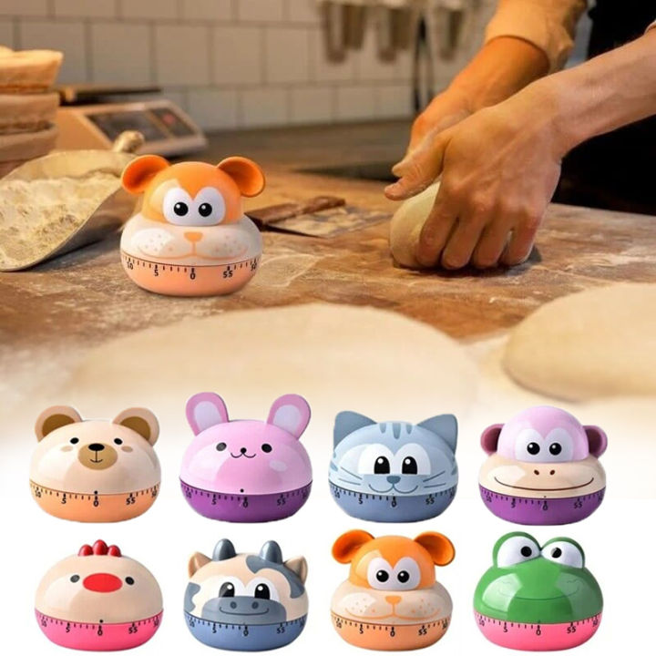 Kitchen Timer Animal Shape Timer Cooking Clock Food Baking Mechanical ...