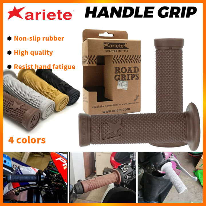 E&M Ariete Handle Grip W/Star Logo Design Universal Motorcycle Road ...