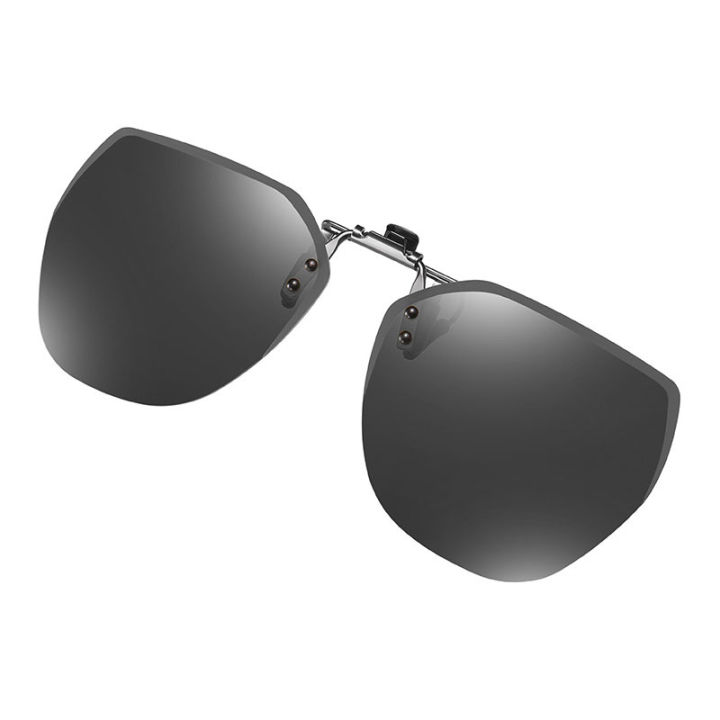Clip On Glasses Frame Flip Up Polarized Sunglasses Clips UV Filer For ...