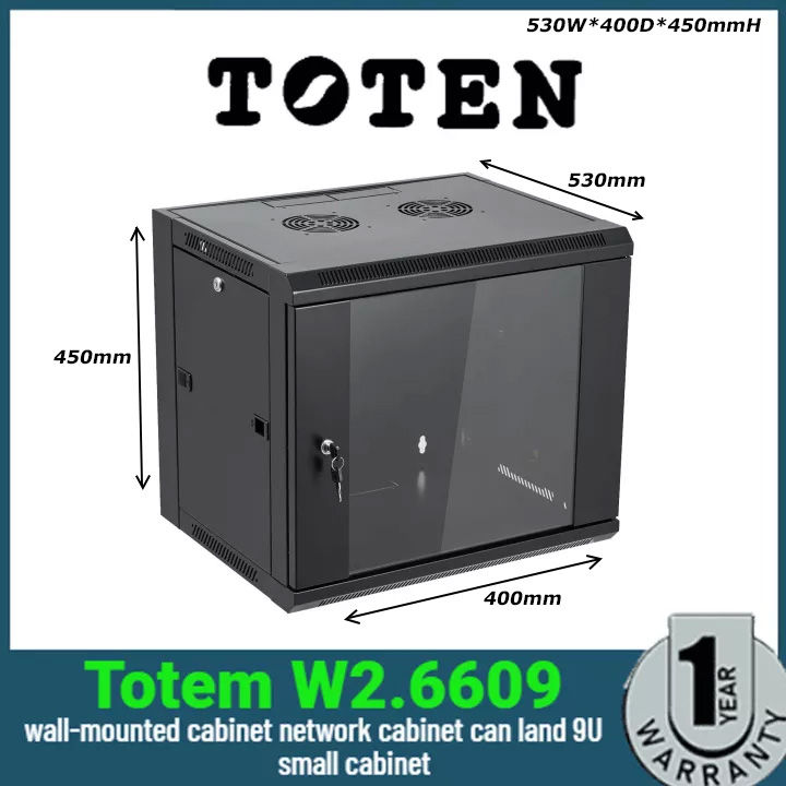 TOTEN Cabinet 9U 530mmW*400mmD*450mmH Data Server Rack | Server Data Rack | Server Cabinet ...