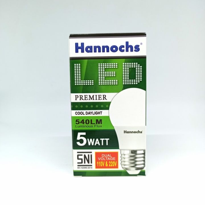 Lampu LED Hannochs Premier 5W 5 W 5 Watt 5Watt - Putih CoolDaylight ...