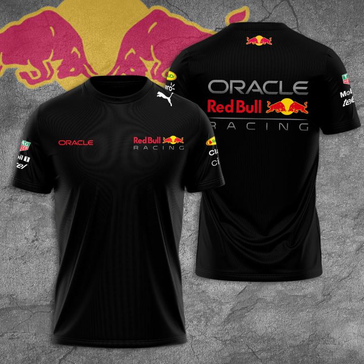 Oracle F1แข่งรถกระทิงแดงทีมเทลเซลราช์3D พิมพ์ลายสำหรับทุกเพศเสื้อยืด ...