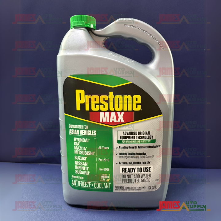 Prestone Coolant MAX Asian Vehicles Gallon, GREEN for Hyundai, Kia ...