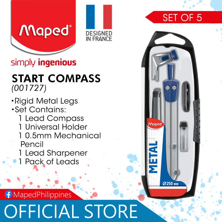 MAPED Start Compass | 5-piece Set | 197513 | School Compass Set | Lazada PH