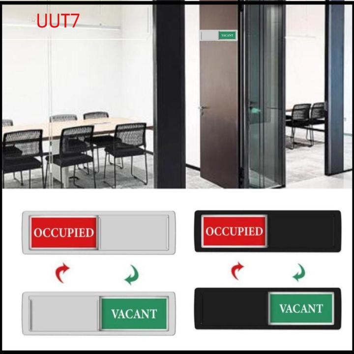 UUT7 Self adhesive Office Door Sign Waterproof VACANT OCCUPIED Reminder ...