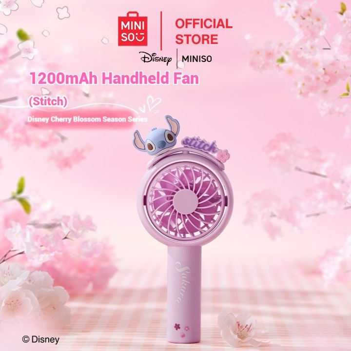 MINISO Official Disney Sakura Season Series 1200mAh Handheld Fan ...