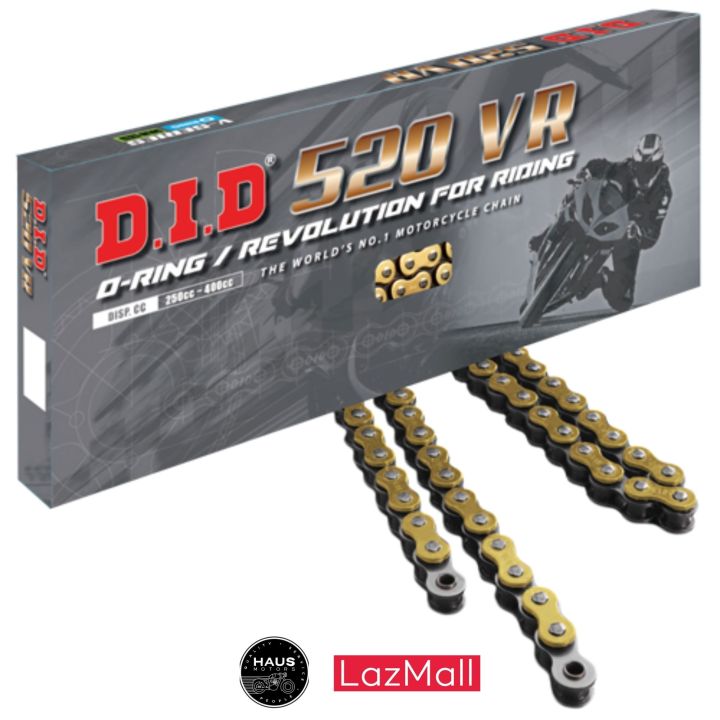 DID O-RING SEALED CHAIN 520 VR X 120 (GOLD) | Lazada PH
