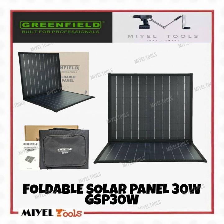GREENFIELD Foldable Solar Panel 30W GSP30W | Lazada PH