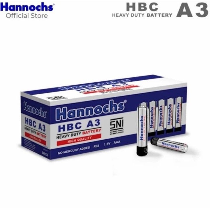 Baterai Hannochs HBC A3 / AAA A3 Batrai / Battery / Batere Heavy Duty ...