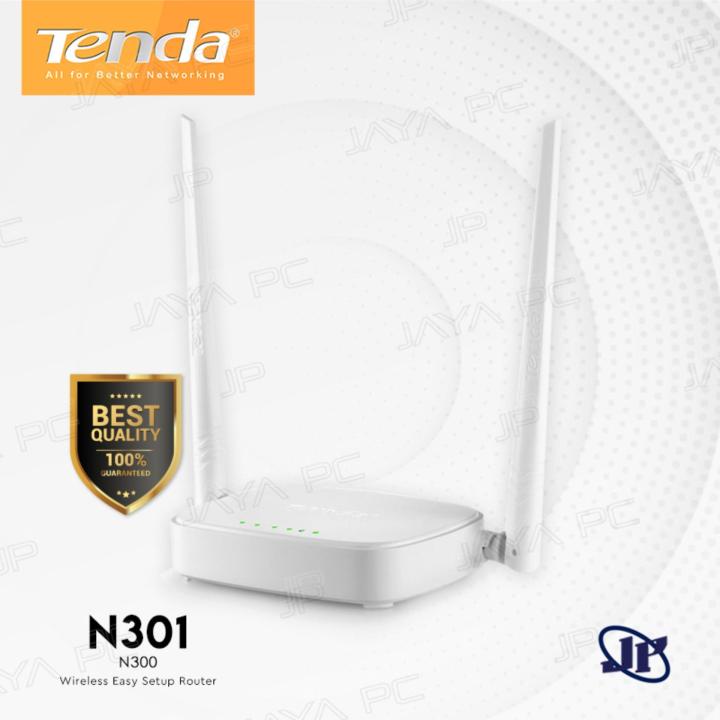 Tenda N301 N300 WiFi Wireless Router Extender 300Mbps Easy Setup ...