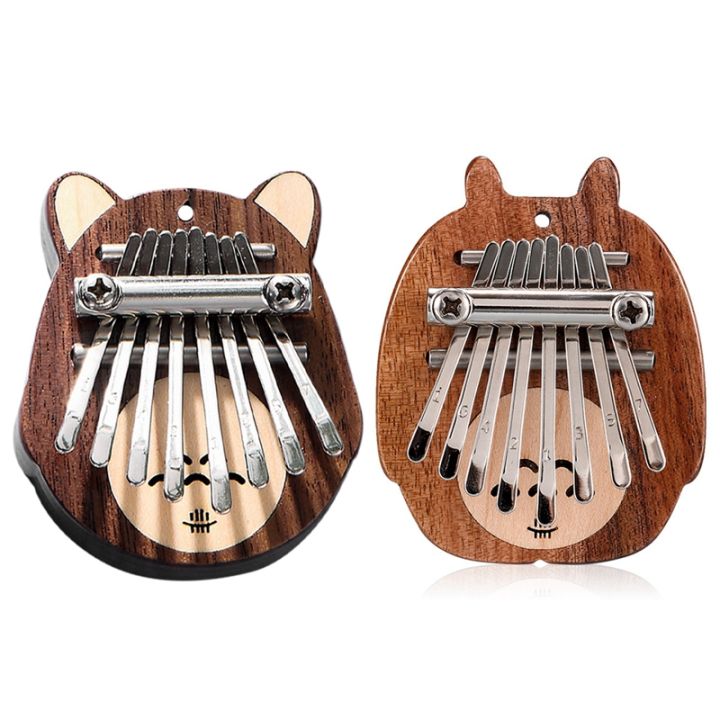 Black Walnut + Maple Thumb Finger Piano Musical Instrument Mini 8 Keys ...