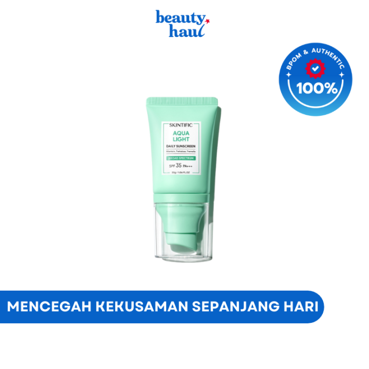 SKINTIFIC Aqua Light Daily Sunscreen | Lazada Indonesia