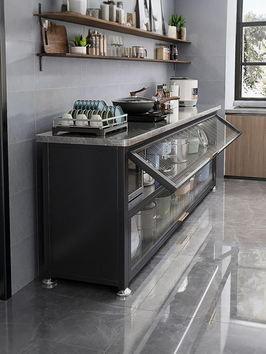 Movable Island Table Kitchen island Table Movable Kitchen Shelf Cabinet ...