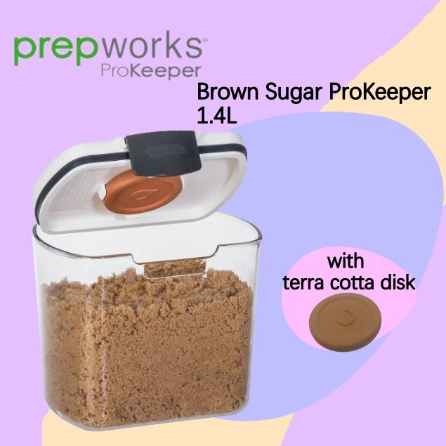 Prepworks by Progressive Brown Sugar ProKeeper 1.4L Airtight with terra ...