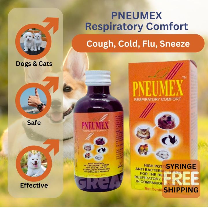 PNEUMEX Respiratory Comfort for Dogs and Cats 60ml Anti Ubo Sipon Halak ...