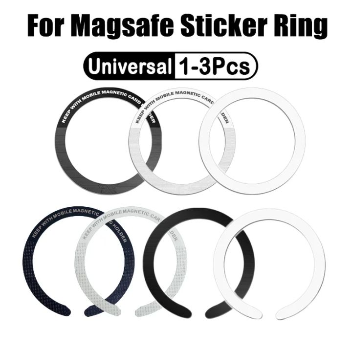 Magsafe Wireless Charging Sticker Magnetic Metal Plate Ring universal ...