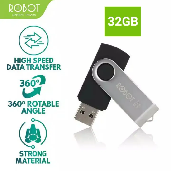 FLASHDISK 32GB ROBOT RF132 32GB ROTATABLE U-DISKS 32GB USB2.0 WITH ...