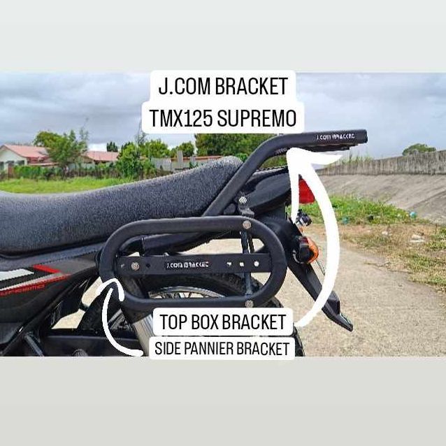 HONDA TMX 125 / 150 SUPREMO HEAVY DUTY TOPBOX BRACKET(Option: WITH SIDE PANNIER BRACKET) by J ...