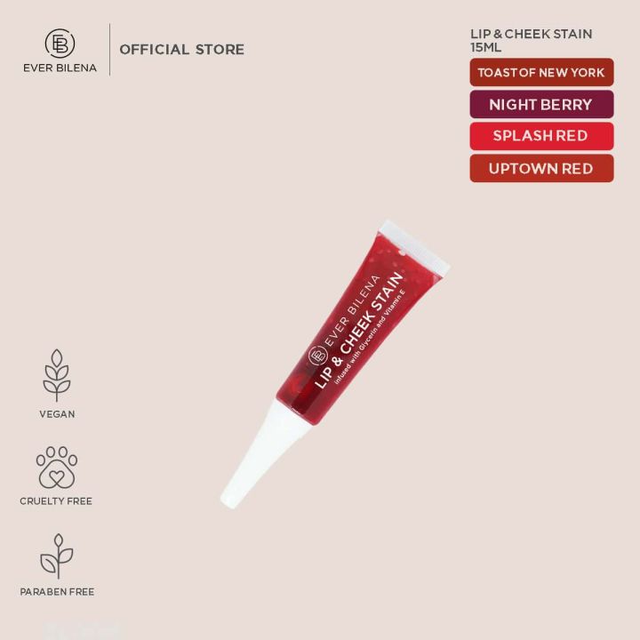 EB Lip and Cheek Stain 15ml [Liptint, Cheek Tint, Multi use, Gel Tint ...
