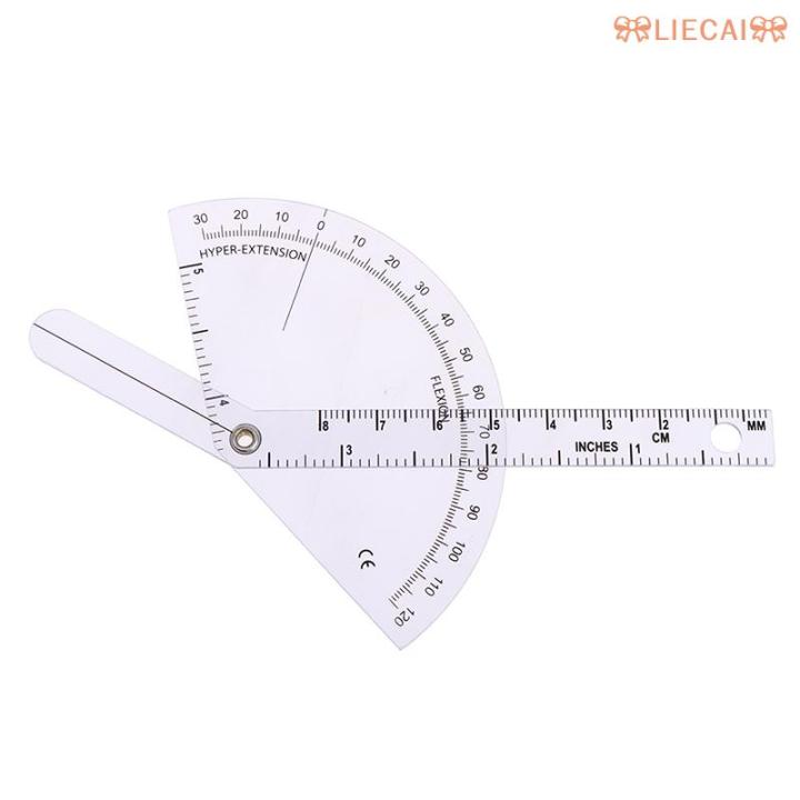 🎀LIECAI🎀 Finger Goniometer Plastic Protractor 180 Degree Angle Ruler ...