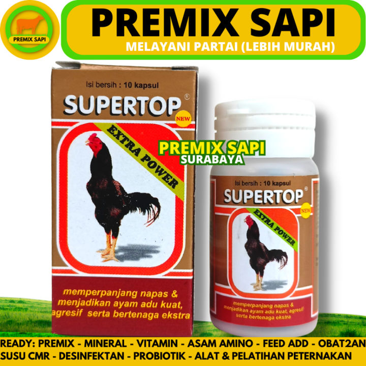 SUPER TOP 10 KAPSUL MEDION - Penambah Tenaga Ayam Jago Super Strong | Lazada Indonesia
