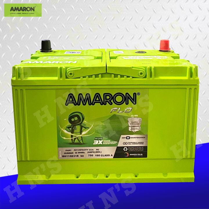 Amaron Hi Life BH115D31R (3SMF Reverse) Maintenance Free Car Battery w ...