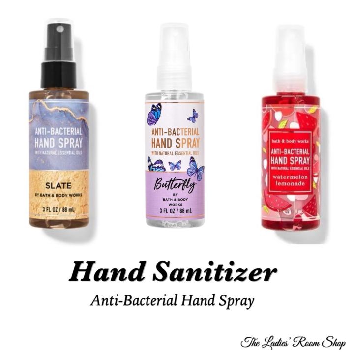 ORIGINAL Body Works Anti-Bacterial Hand Spray Sanitizer 88ml Slate ...