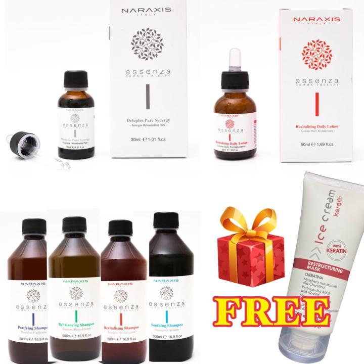 Naraxis Essenza Hair Fall Sets Detoplus Pure Synergy+Revitalizing Daily ...
