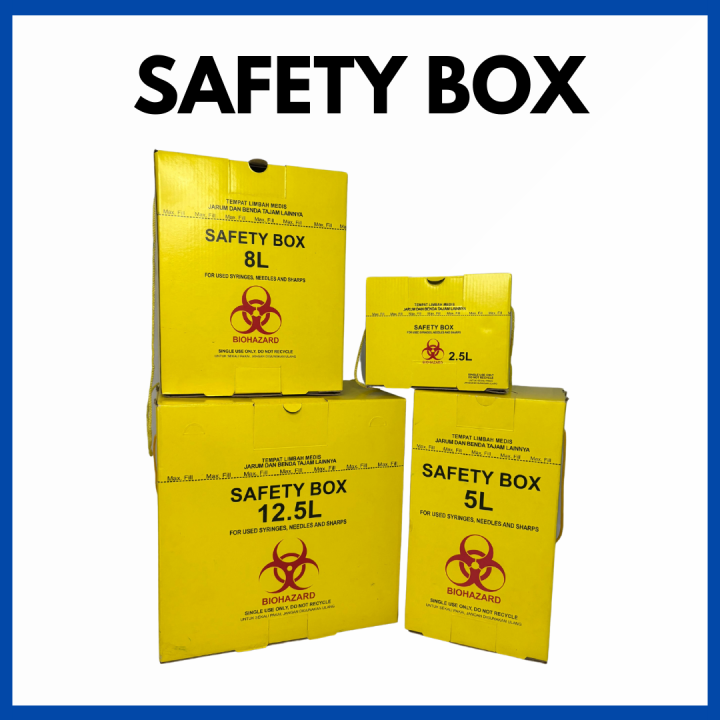 Safety Box 12.5 L, Safety Box Biohazard 12.5 liter, Box Limbah Medis ...