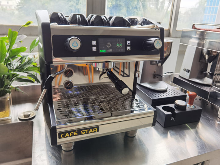 Commercial stainless steel double-head semi-automatic freshly cooked ...