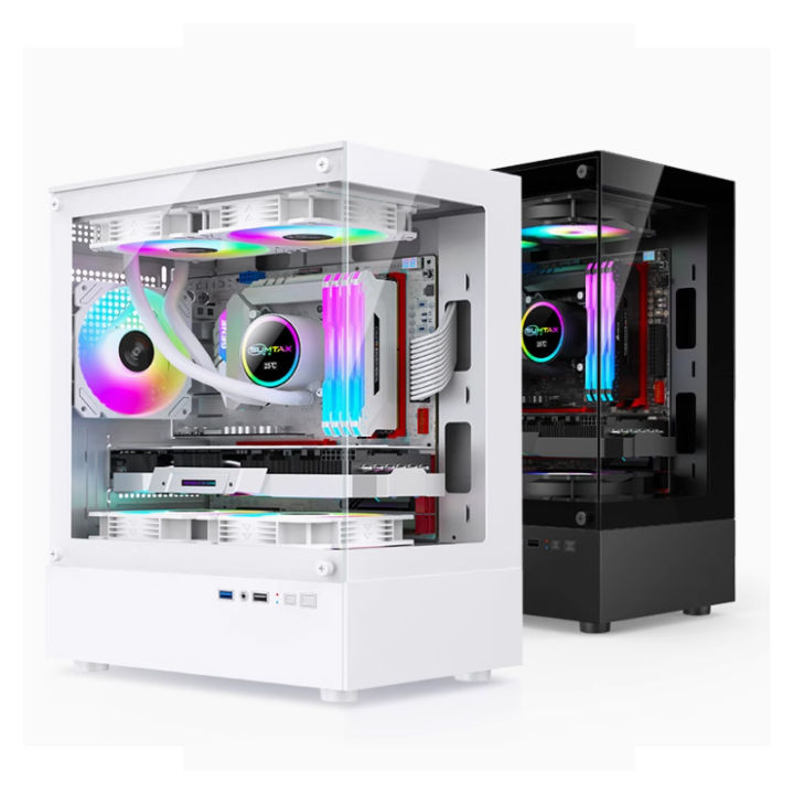 Xuanwu MINI Sea View Room เคสคอมพิวเตอร์เดสก์ท็อป MATX กระจกด้านข้างเคส ...