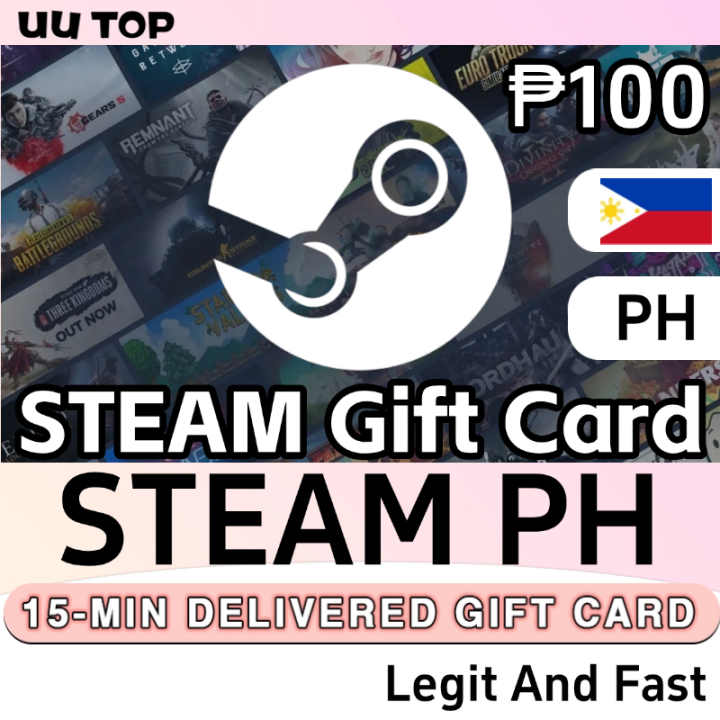 Steam Gift Card ₱100 PH Steam Wallet Steam Card Philippines Steam Digital CODE UU TOP[EMail ...