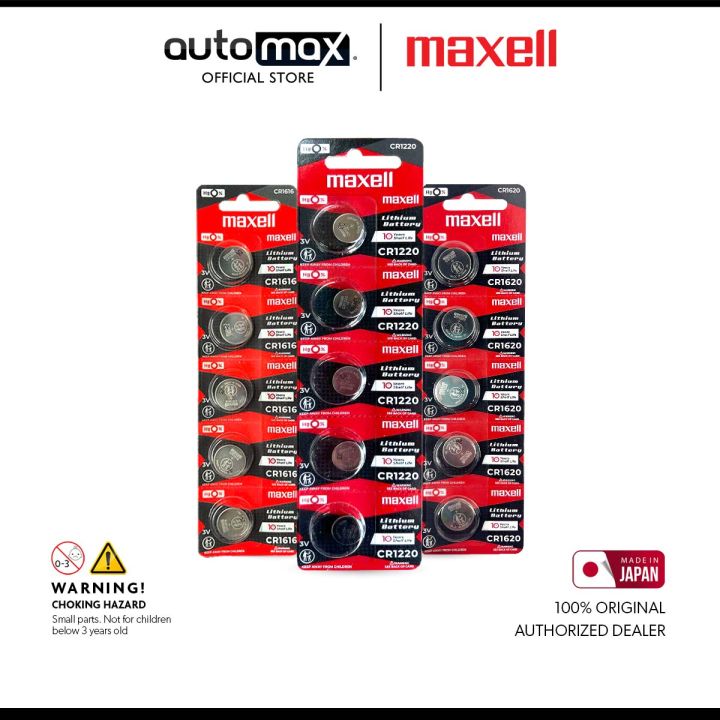 [100% ORIGINAL] Maxell CR1220, CR1616, CR1620, CR1632 Lithium Button ...