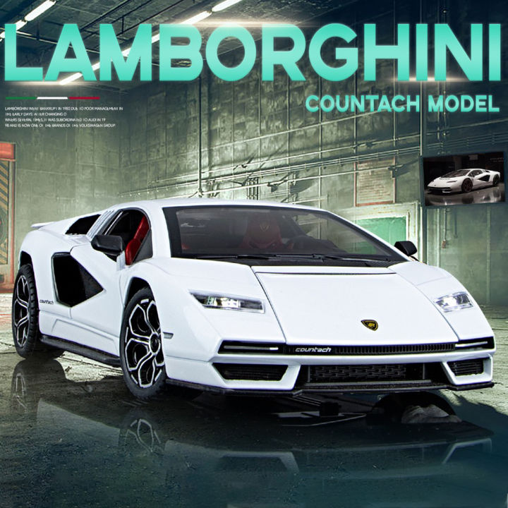 【RUM】1:24 Scale Lamborghini Countach LPI 800-4 Alloy Car Model Light ...