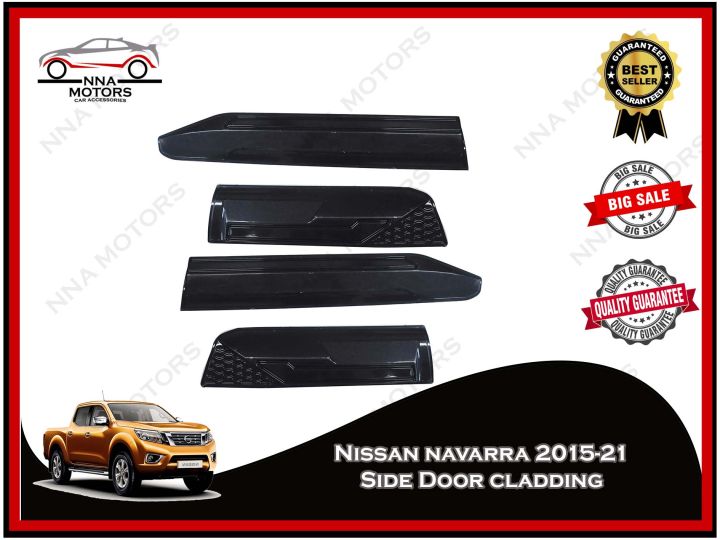 NISSAN NAVARA 2015-21 Side Door Cladding Black | Lazada PH