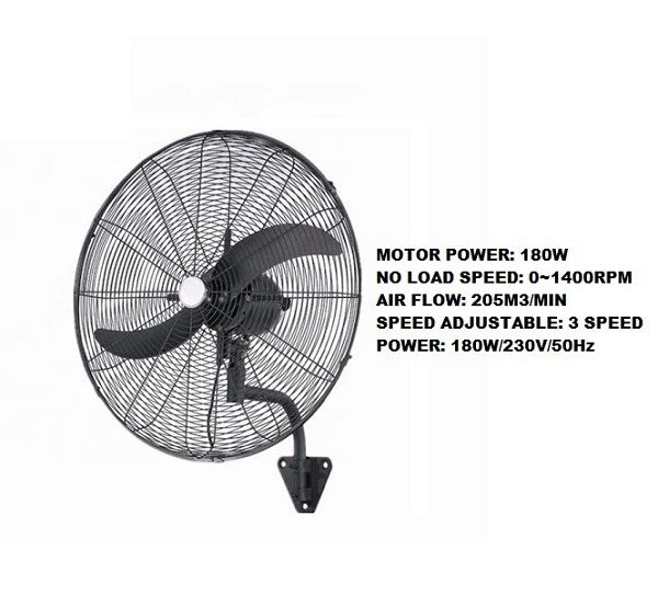 Wall Fan, Industrial Wall Fan 26'' / 660mm Diameter (Heavy Duty) | Lazada