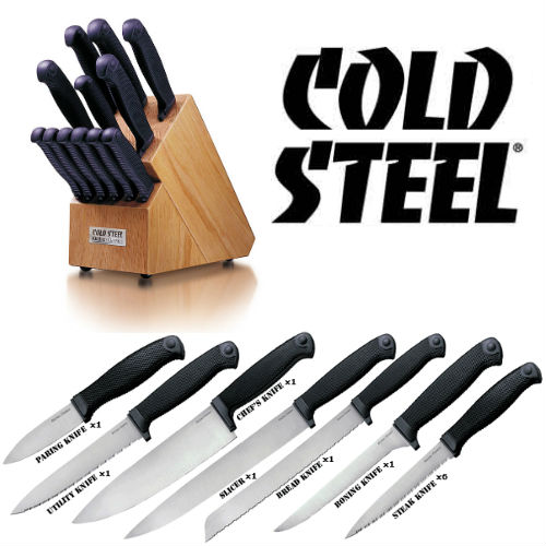 Cold Steel 100% Original Authentic Kitchen Classic 13 piece Knives Set ...